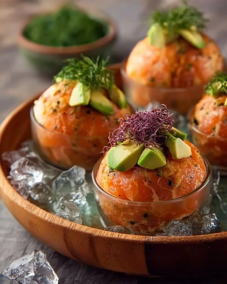 Boules de Saumon aux Avocats