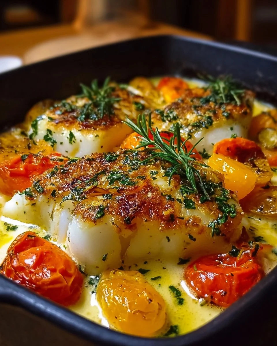 Cassolette de cabillaud aux légumes fondants